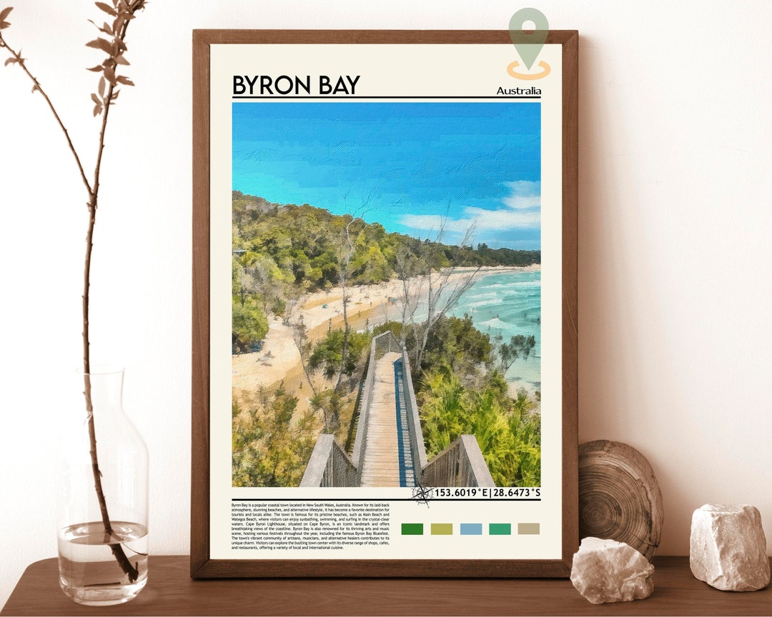 Byron Bay Print, Australia Travel Poster, Byron Bay Poster, Australia ...