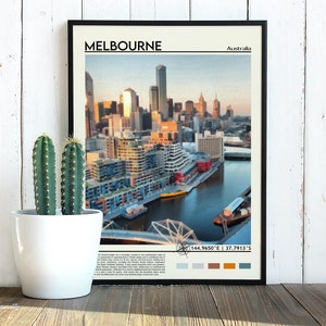 Melbourne Print Melbourne Poster Melbourne Wall Art - Etsy
