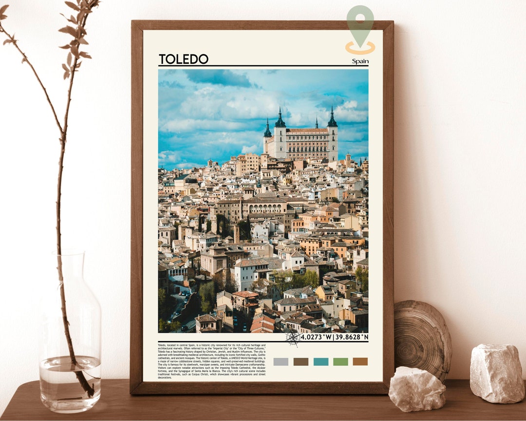 Toledo Print, Toledo Poster, Toledo Wall Art, Toledo Travel, Toledo Art ...