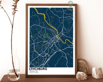 Lynchburg Virginia Map, Lynchburg VA Map, Lynchburg City Map, Lynchburg ...