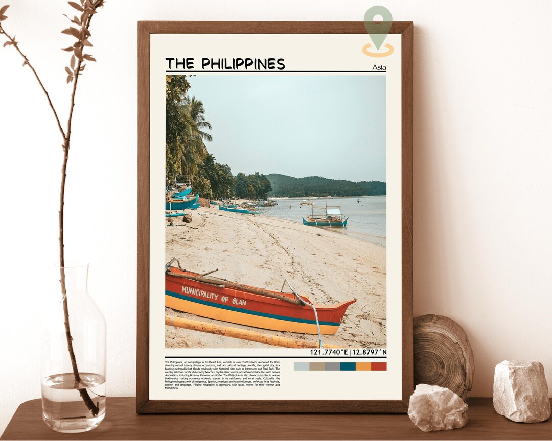 Philippines Print, Philippines Poster, Philippines Wall Art ...