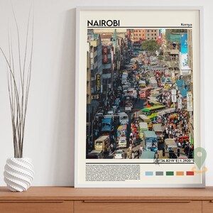 Nairobi Print, Nairobi Poster, Nairobi Wall Art, Nairobi Travel Print ...