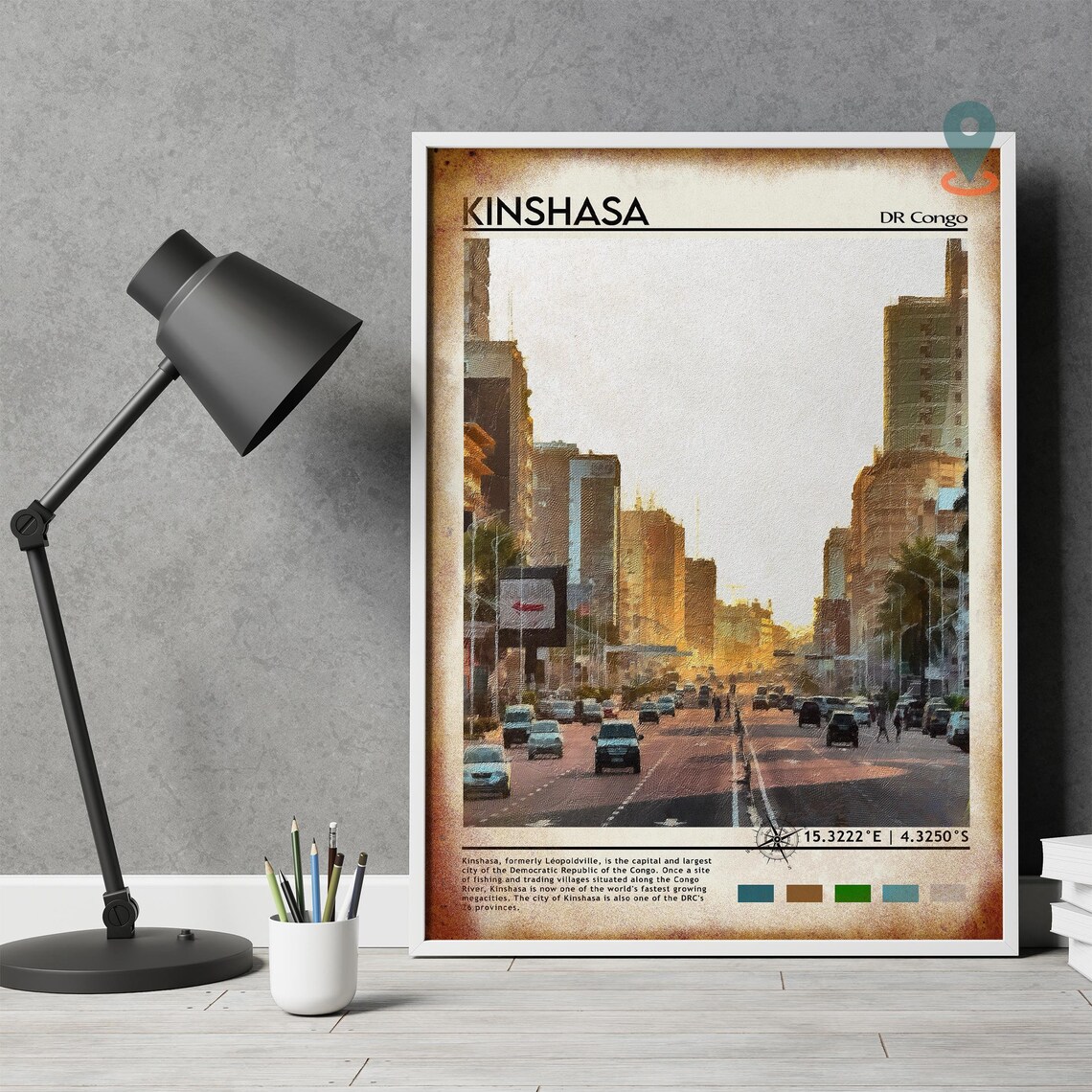 Kinshasa Print Kinshasa Art Kinshasa Poster Kinshasa Photo - Etsy