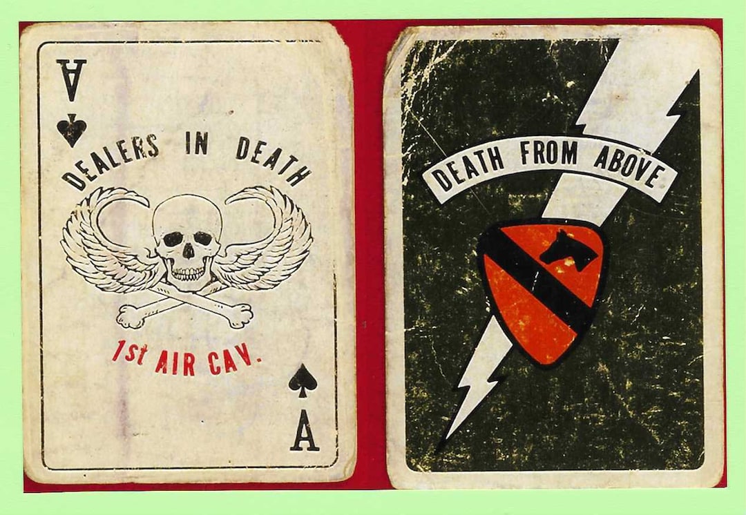 Vietnam War 1st Air Cav Kill Card Death From Above Re-print - Etsy