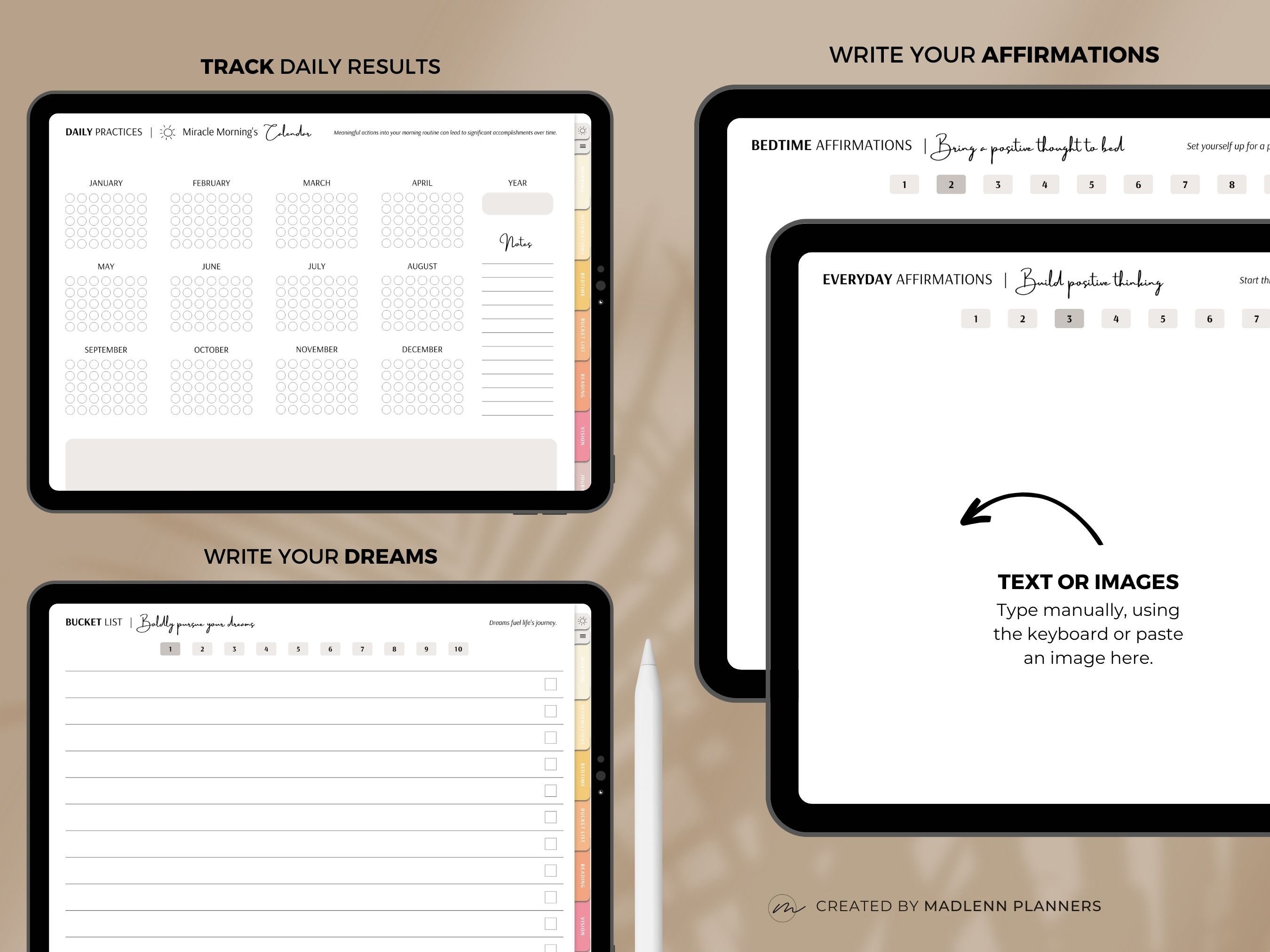 Amazing Morning Routine Journal Digital Planner for iPad Goodnotes ...