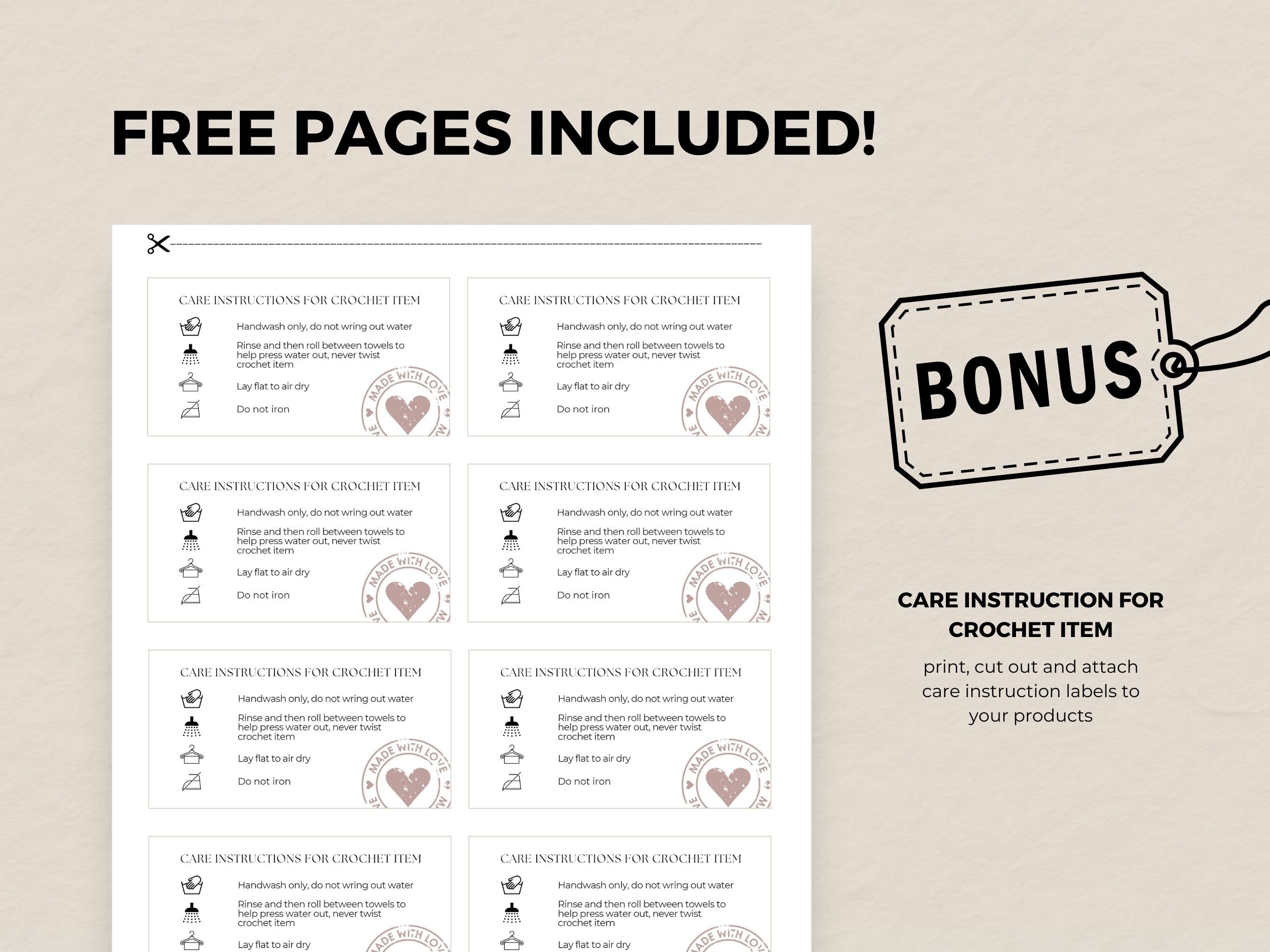 Row Counter Sheet Knitting Crochet and Amigurumi Planner Stitch Counter ...