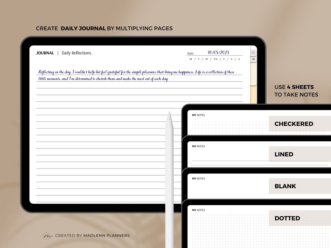 Amazing Morning Routine Journal Digital Planner for iPad Goodnotes ...