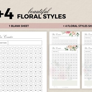 Row Counter Sheet Knitting Crochet and Amigurumi Planner Stitch Counter ...