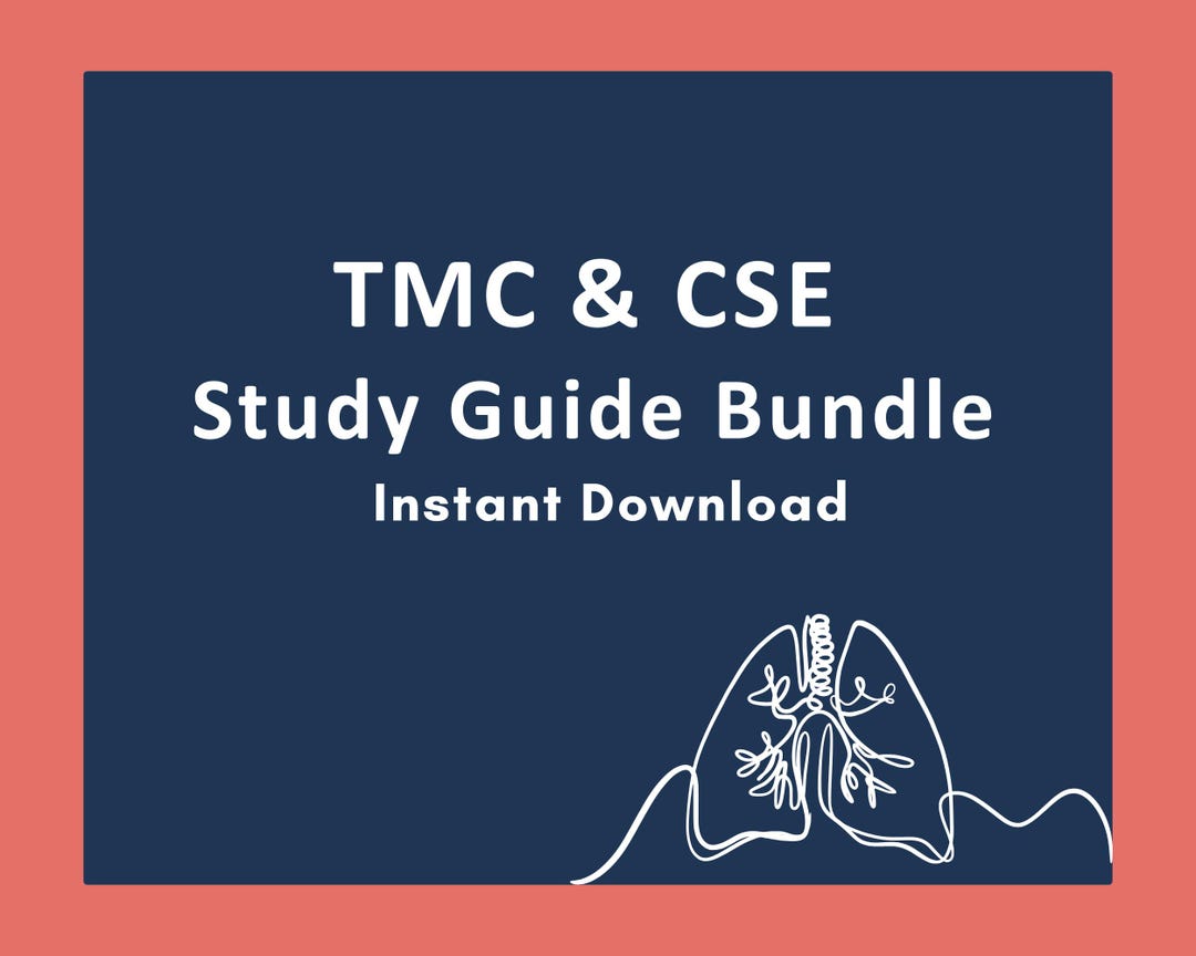 TMC and CSE Study Guide Bundle Respiratory Therapy Student Therapist ...