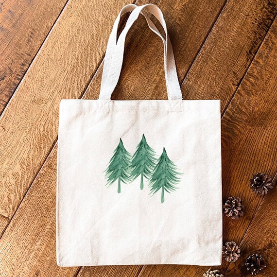 Three Trees Canvas Tote Bag Market Bag Grocery Bag Sturdy - Etsy