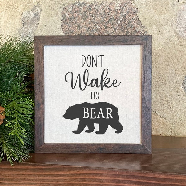 Don T Wake the Bear Sign - Etsy