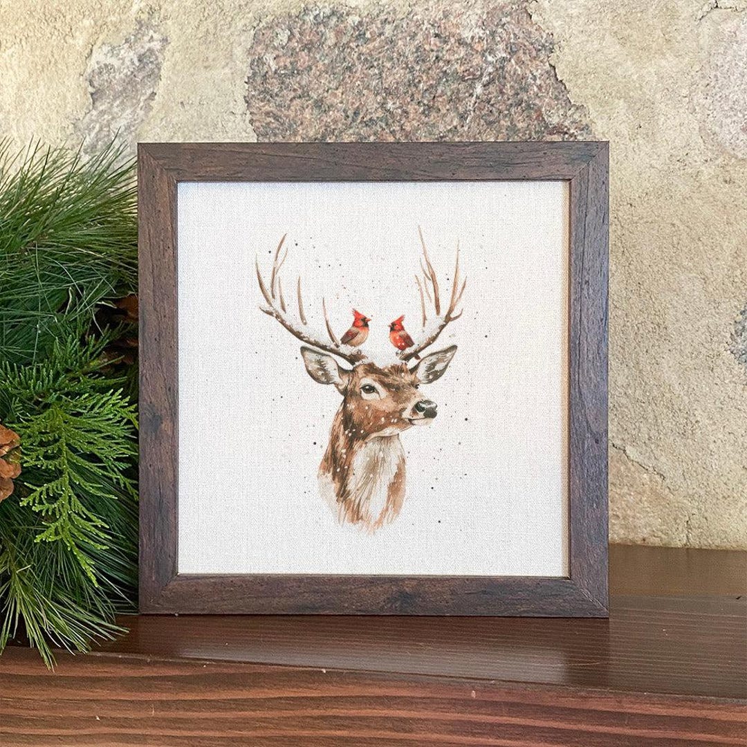 Cardinal Crown - Customizable Framed Sign - Etsy
