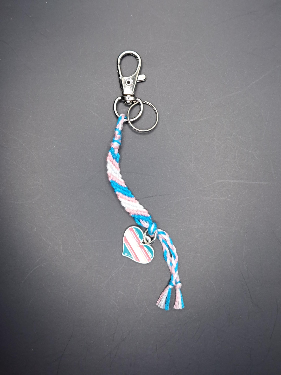 Transgender Pride Charm Mini Keychain - Etsy