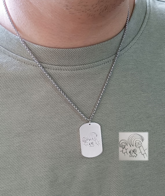 Tekening Van Een Ketting Van Een Man