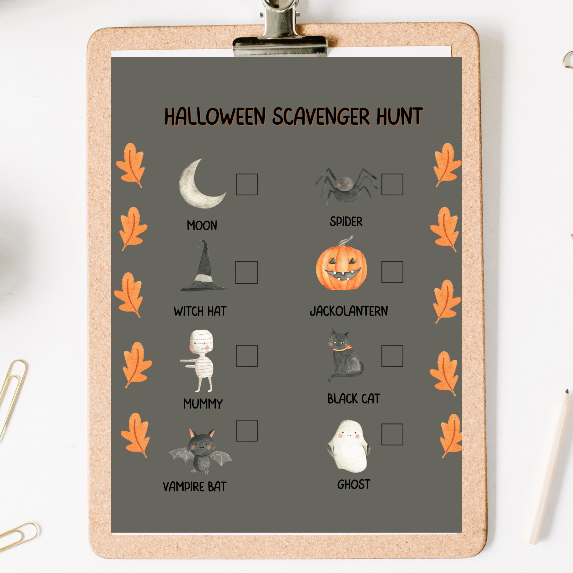 Halloween Scavenger Hunt, Halloween Printable, Halloween Game, Fall ...