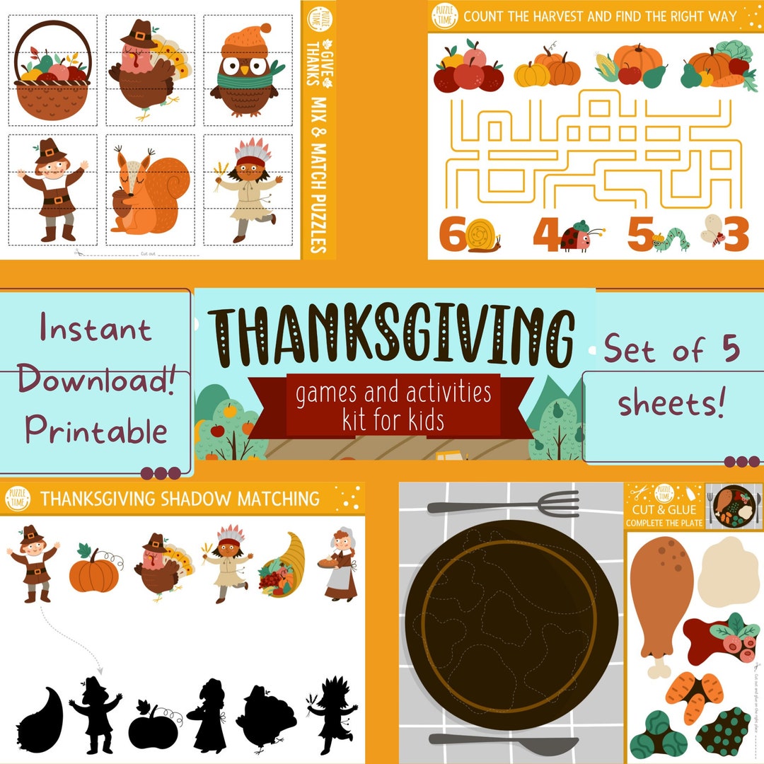 Thanksgiving Activity, Thanksgiving Games, Thanksgiving Homeschool ...