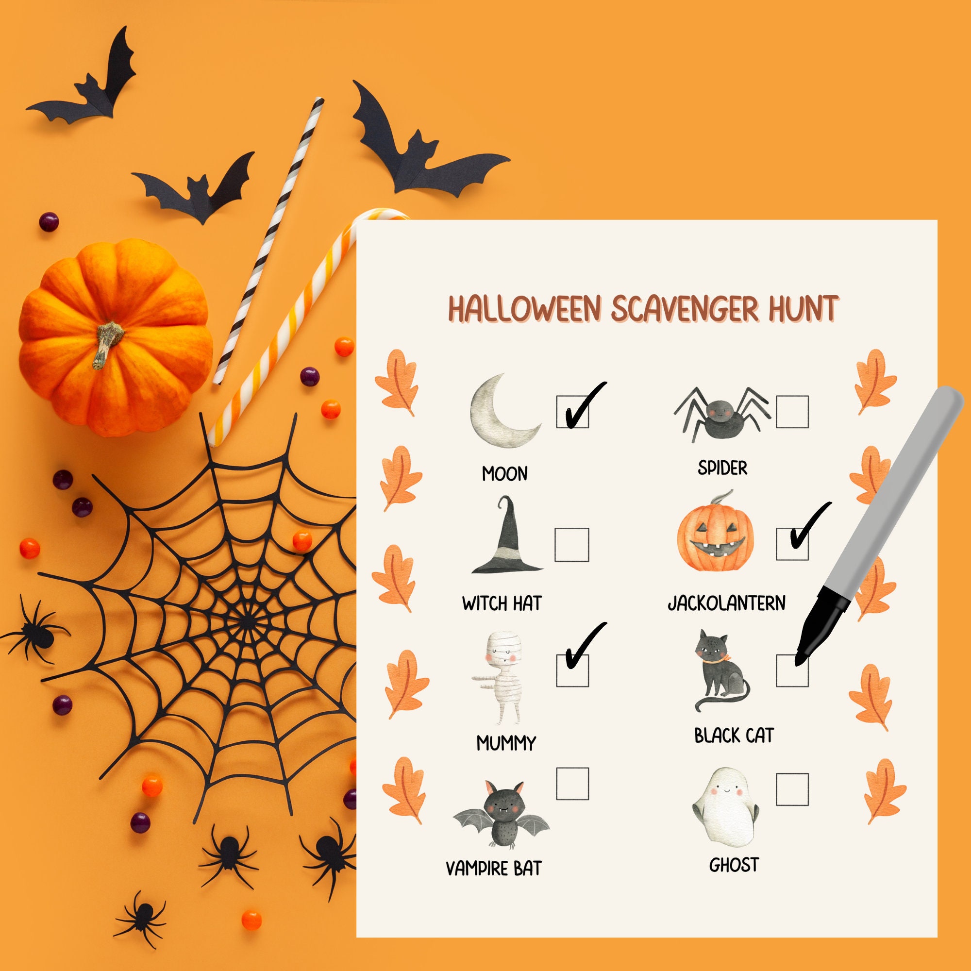 Halloween Scavenger Hunt, Halloween Printable, Halloween Game, Fall ...