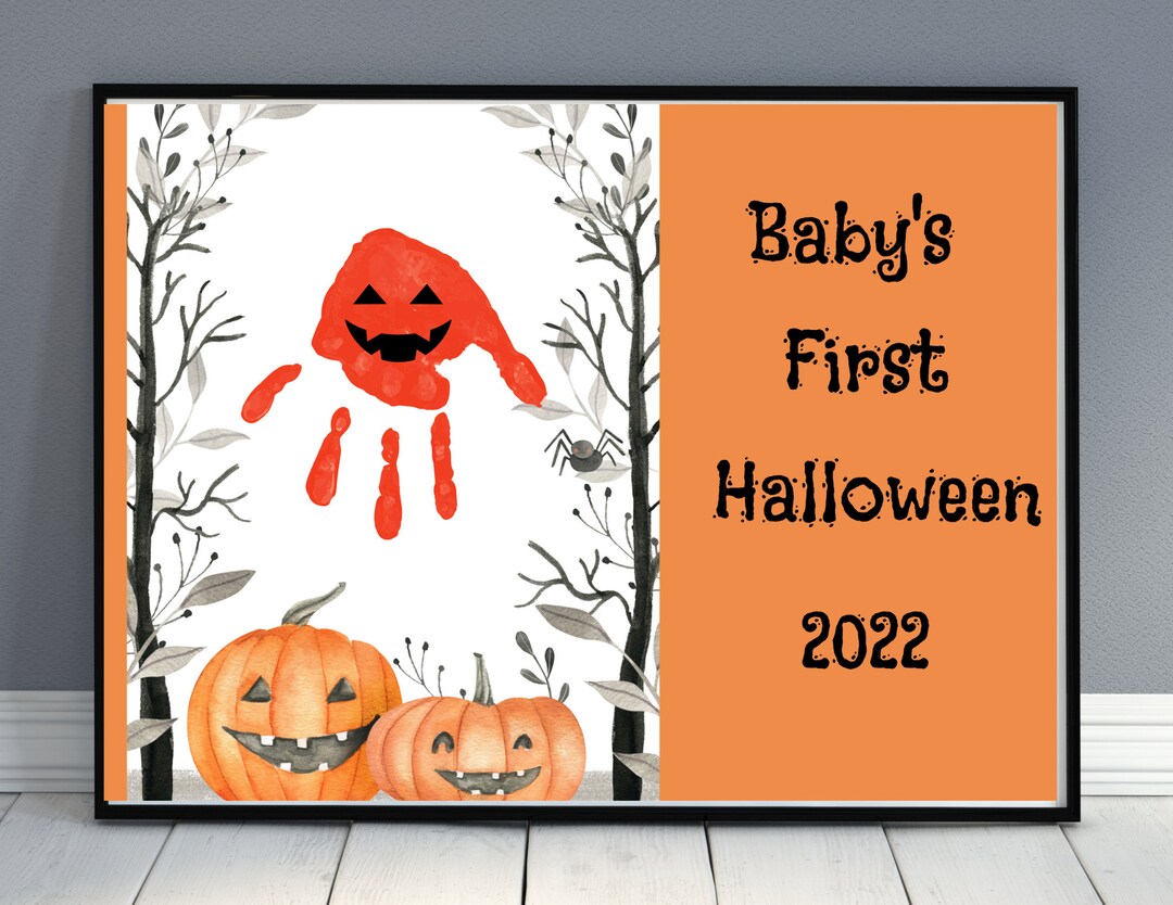 Halloween Keepsake, Handprint Art, First Halloween, Halloween Craft ...