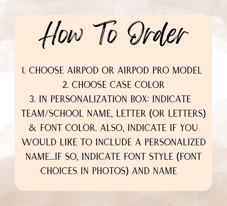 Custom Team AirPod Case: Personalized School Spirit TPU Cover - Etsy