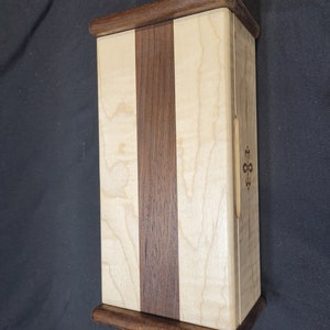 Hardwood Keepsake or Jewelry Box, Handmade Figured Maple and Peruvian ...