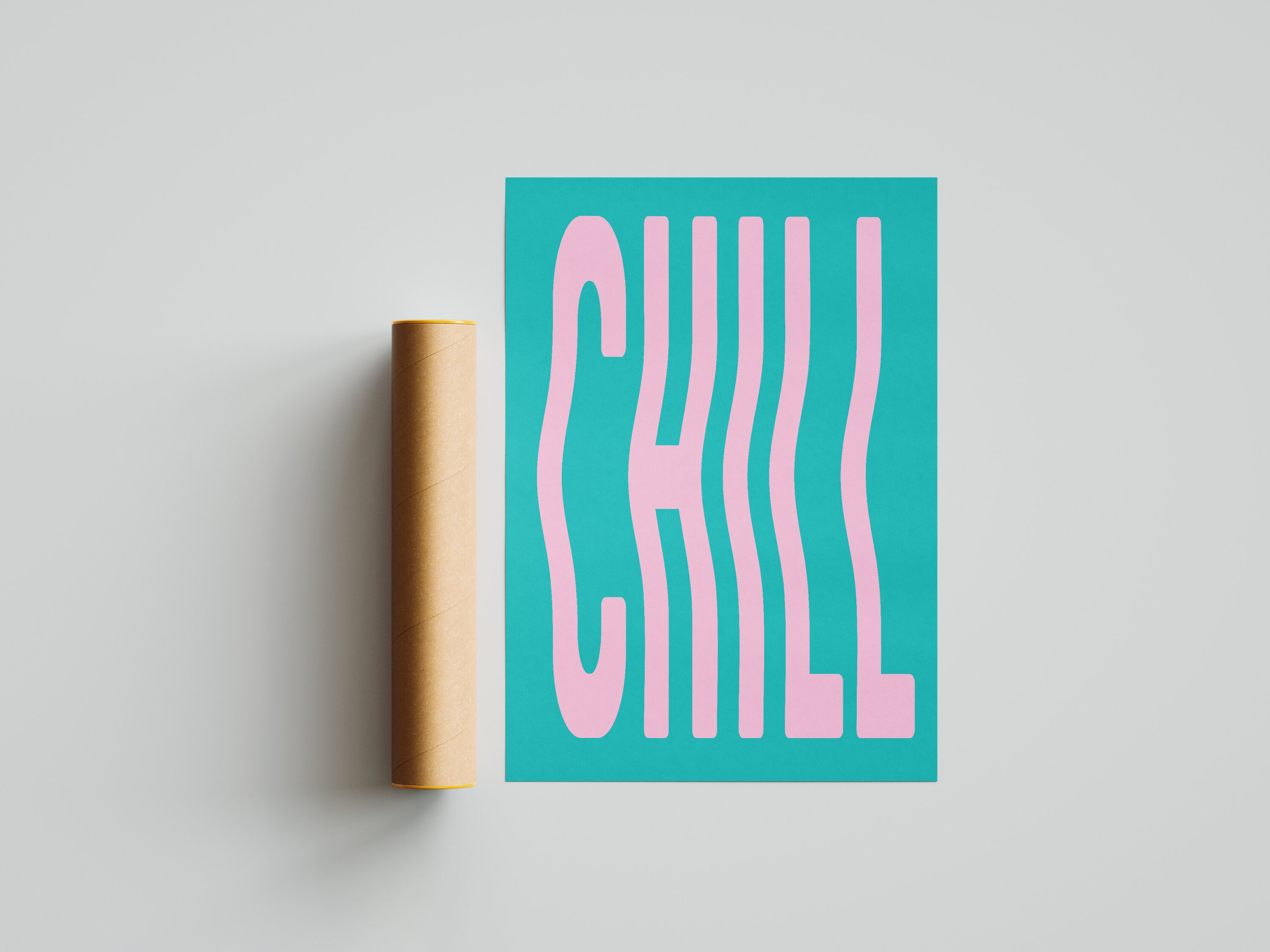Typography Poster, Chill Print, Printable Wall Art, Modern Gallery Wall ...