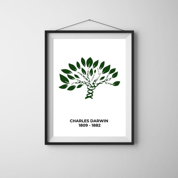 Charles Darwin Poster - Etsy