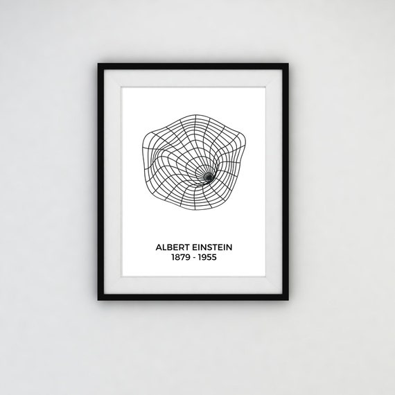 Albert Einstein Print Einstein Poster Relativity Theory - Etsy