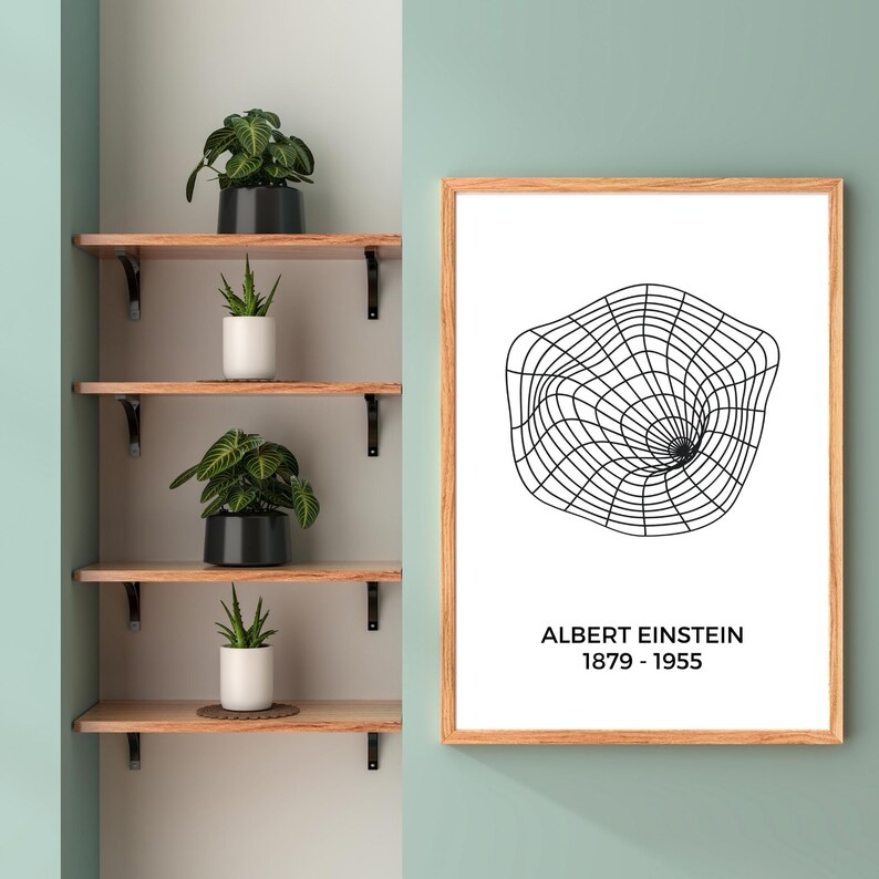 Albert Einstein Print Einstein Poster Relativity Theory - Etsy