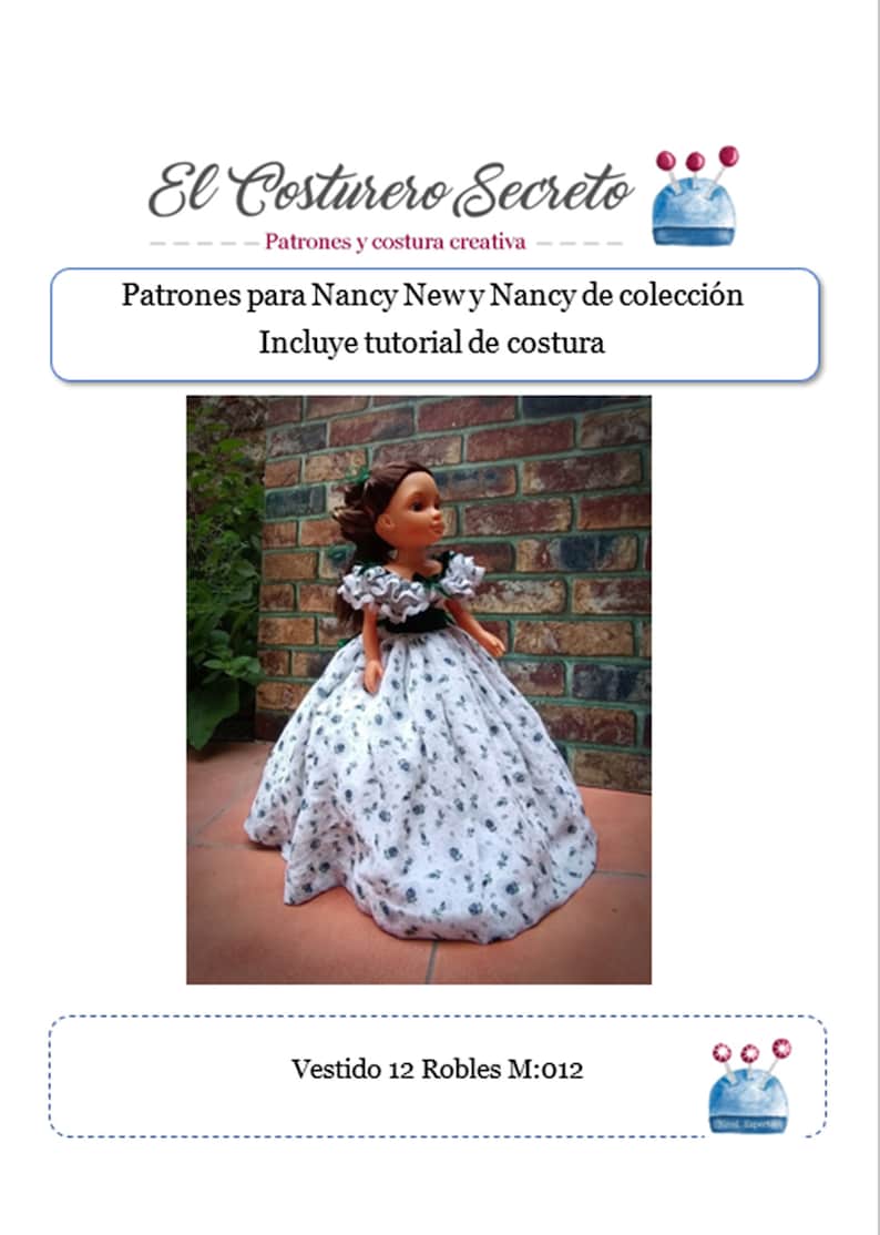 Pattern for Nancy. Romantic Dress. Replica of Scarlet or Hara. Clothes ...