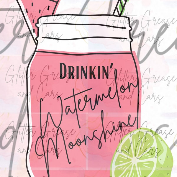 Watermelon Moonshine Svg - Etsy
