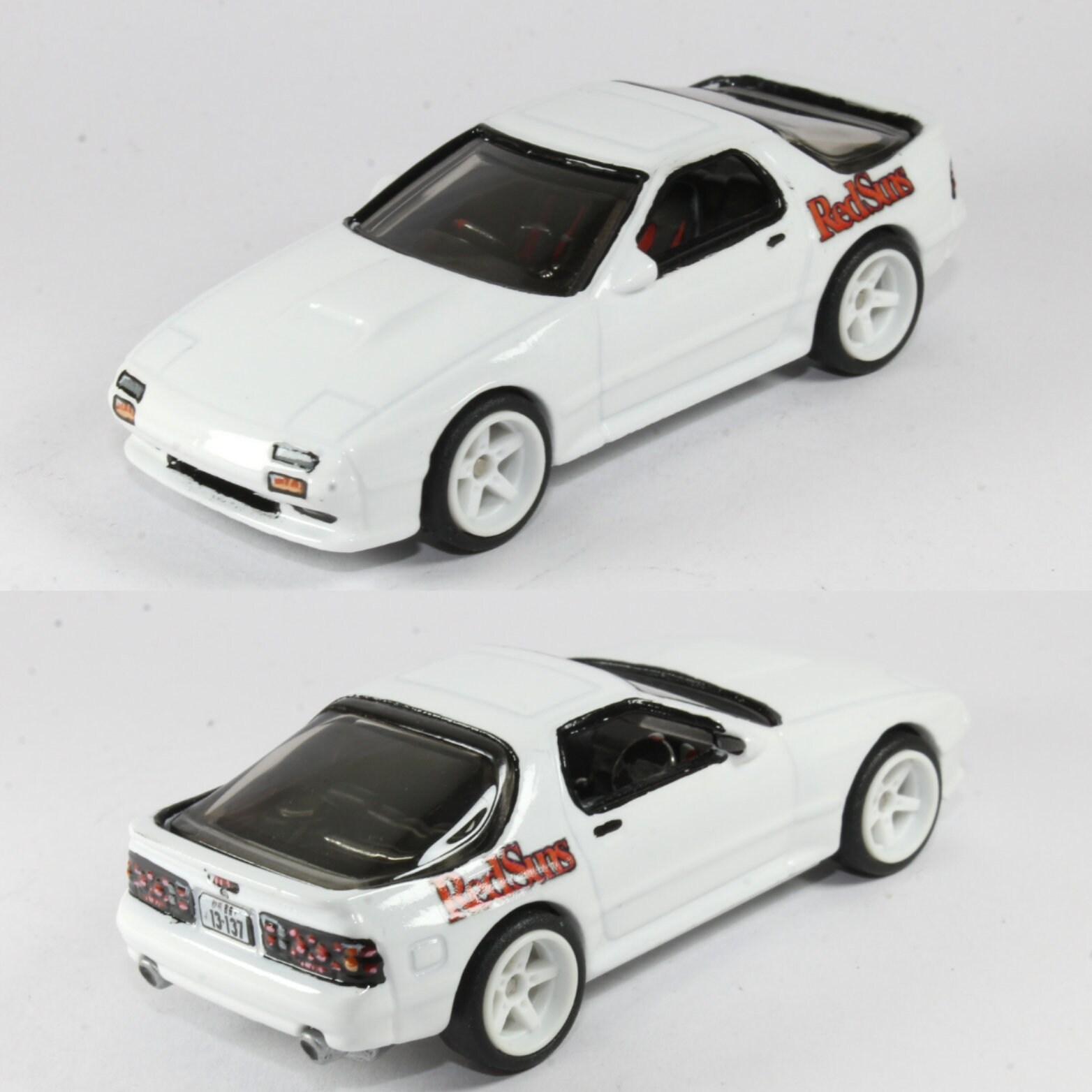 Initial D Ryosuke Takahasi's Mazda RX7 FC3S Carded Hot Wheels Custom ...
