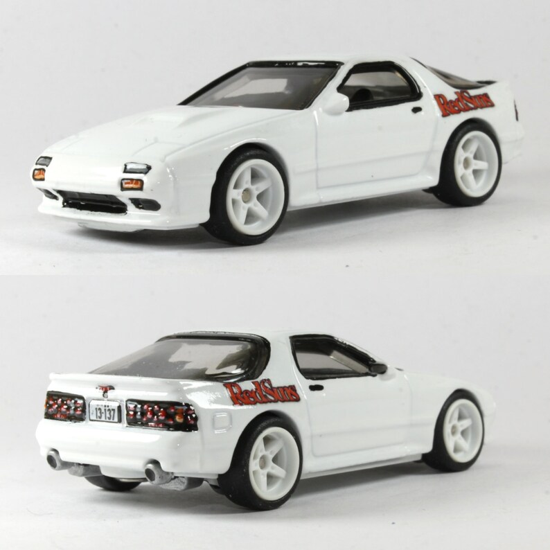 Initial D Ryosuke Takahasi's Mazda RX7 FC3S Carded Hot Wheels Custom ...