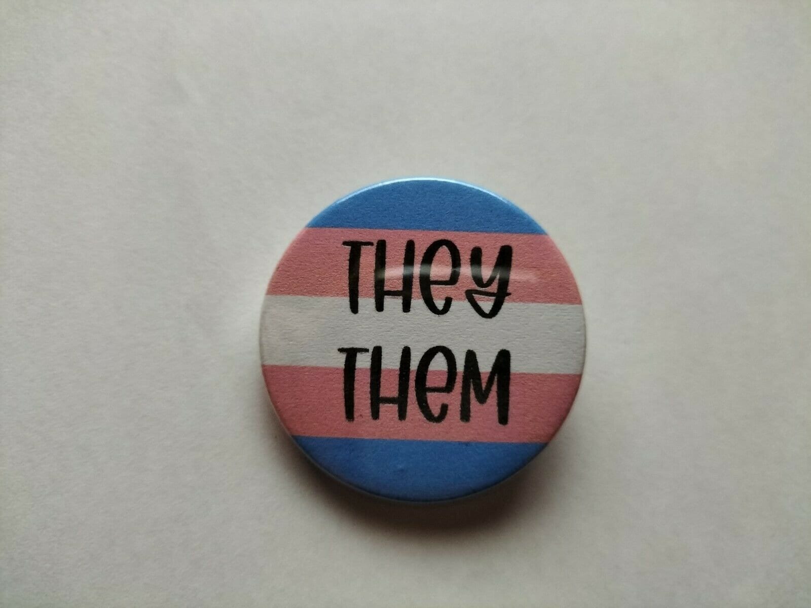 Trans Pronoun Supporter Badges Keyring Magnet Mirror Pride Flag Lgbtq ...