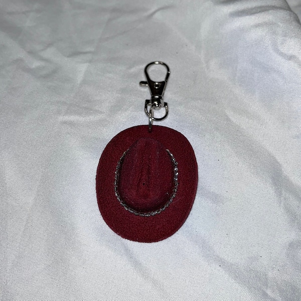 Cowboy Hat Keychain - Etsy