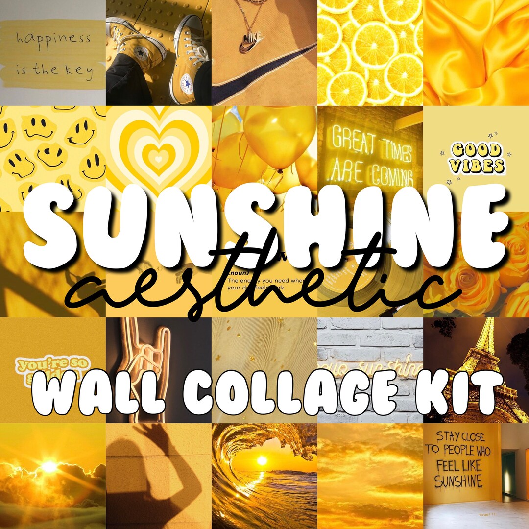 Sunshine 55 Pcs Wall Collage Kit - Etsy