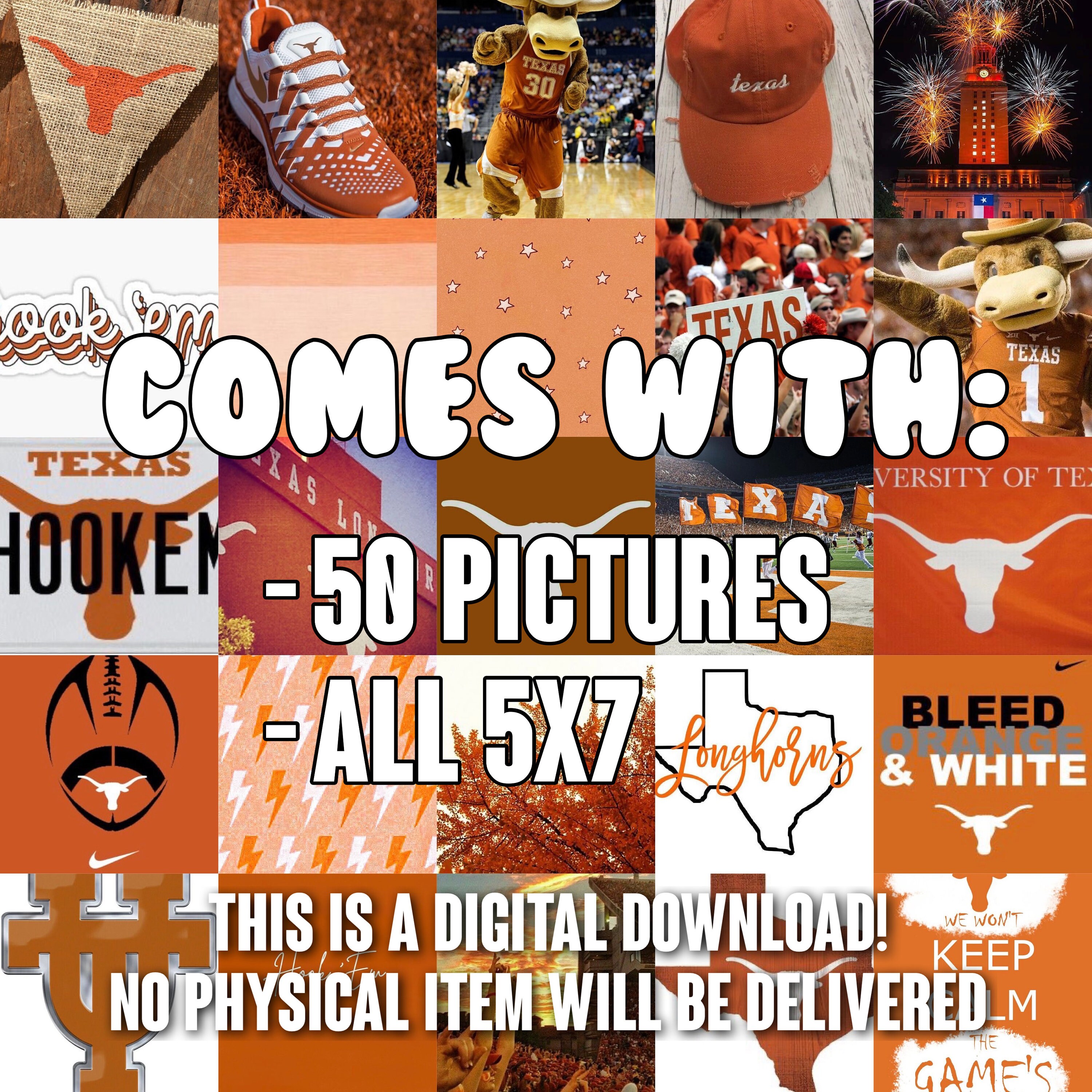 University of Texas 50 Pcs Wall Collage Kit - Etsy