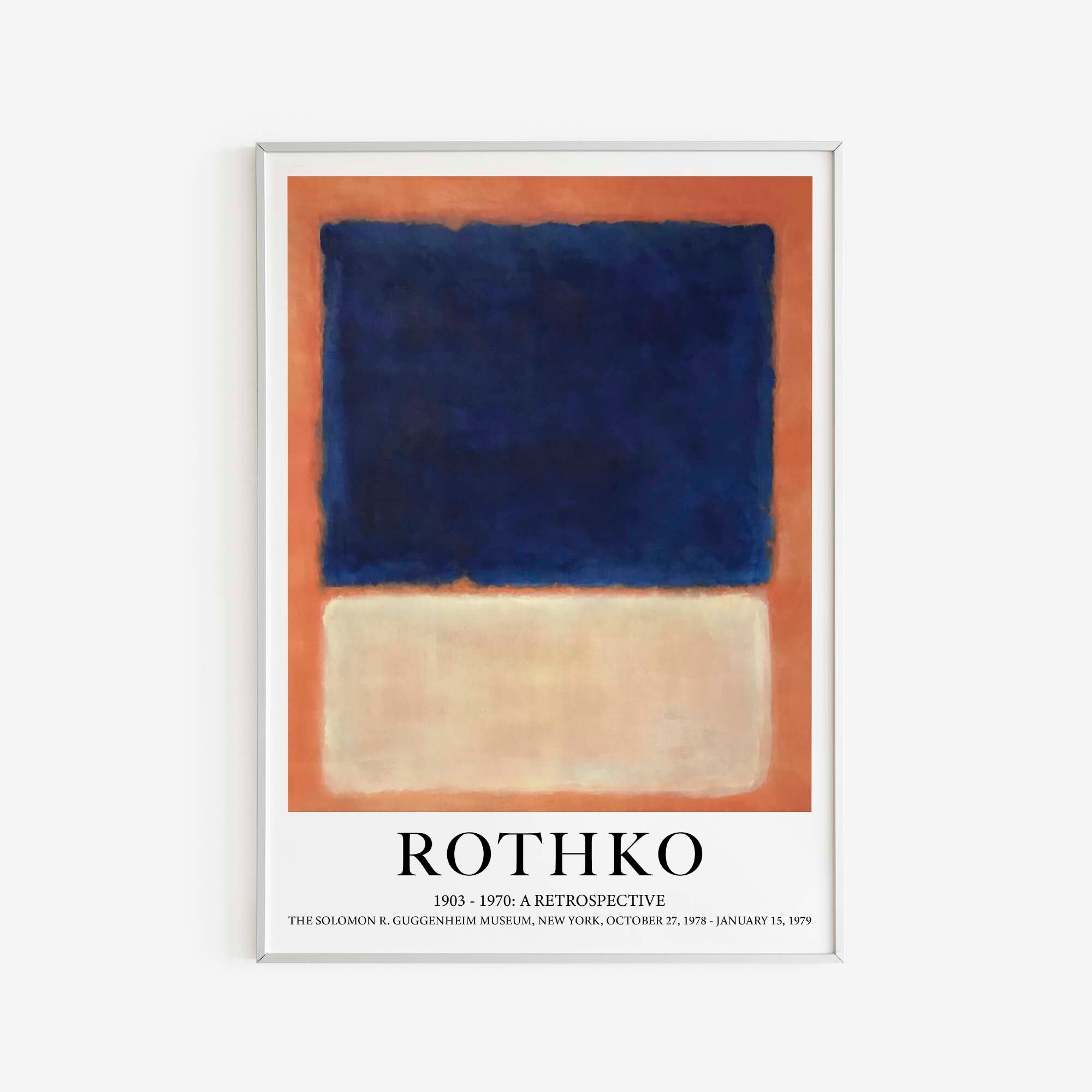 Mark Rothko Orange Beige Blau Moderne Kunst Ausstellung - Etsy.de