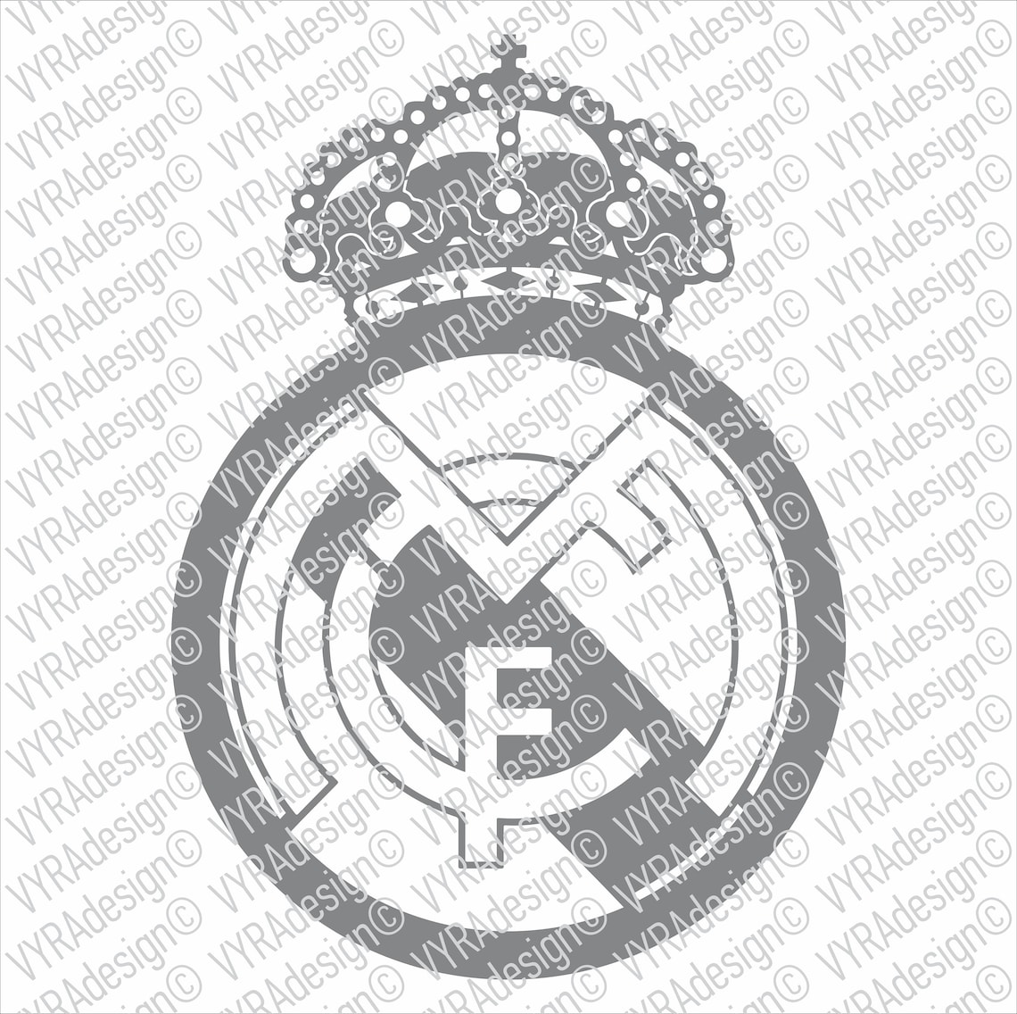 Real Madrid FC Logo - Plasma & Laser Cut File (DIGITAL DOWNLOAD) - Etsy