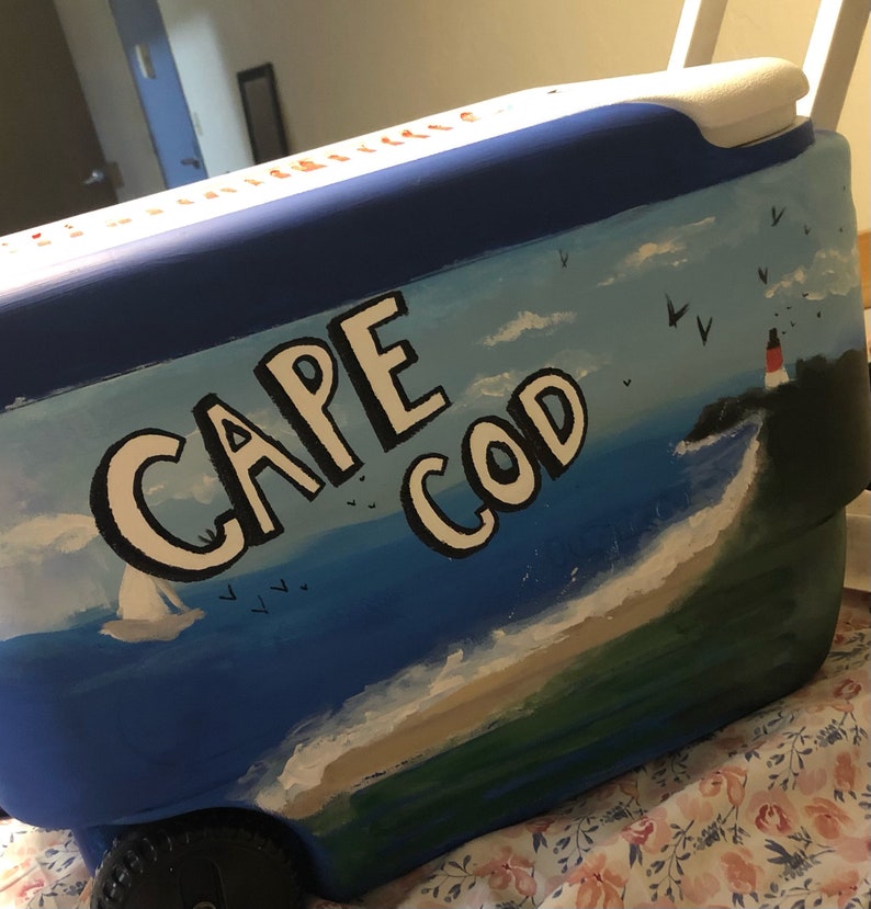 Custom Painted Cooler Perfect for Beach, Pool, and Cookouts - Etsy