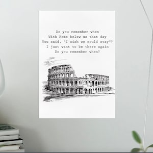 Rome Dermot Kennedy Lyrics Printable Wall Art - Etsy