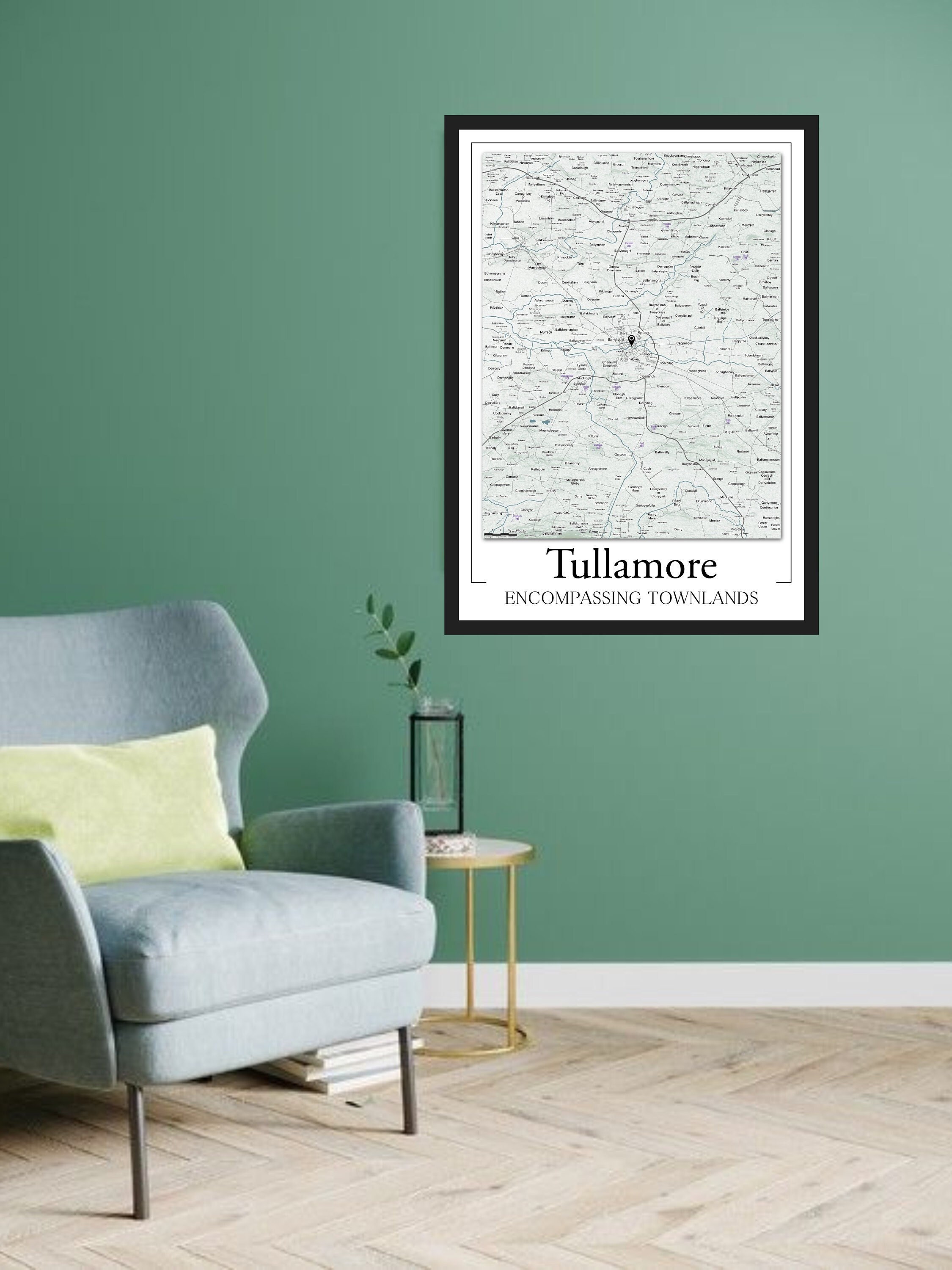 Tullamore - Encompassing Townlands Map — GeoMaps