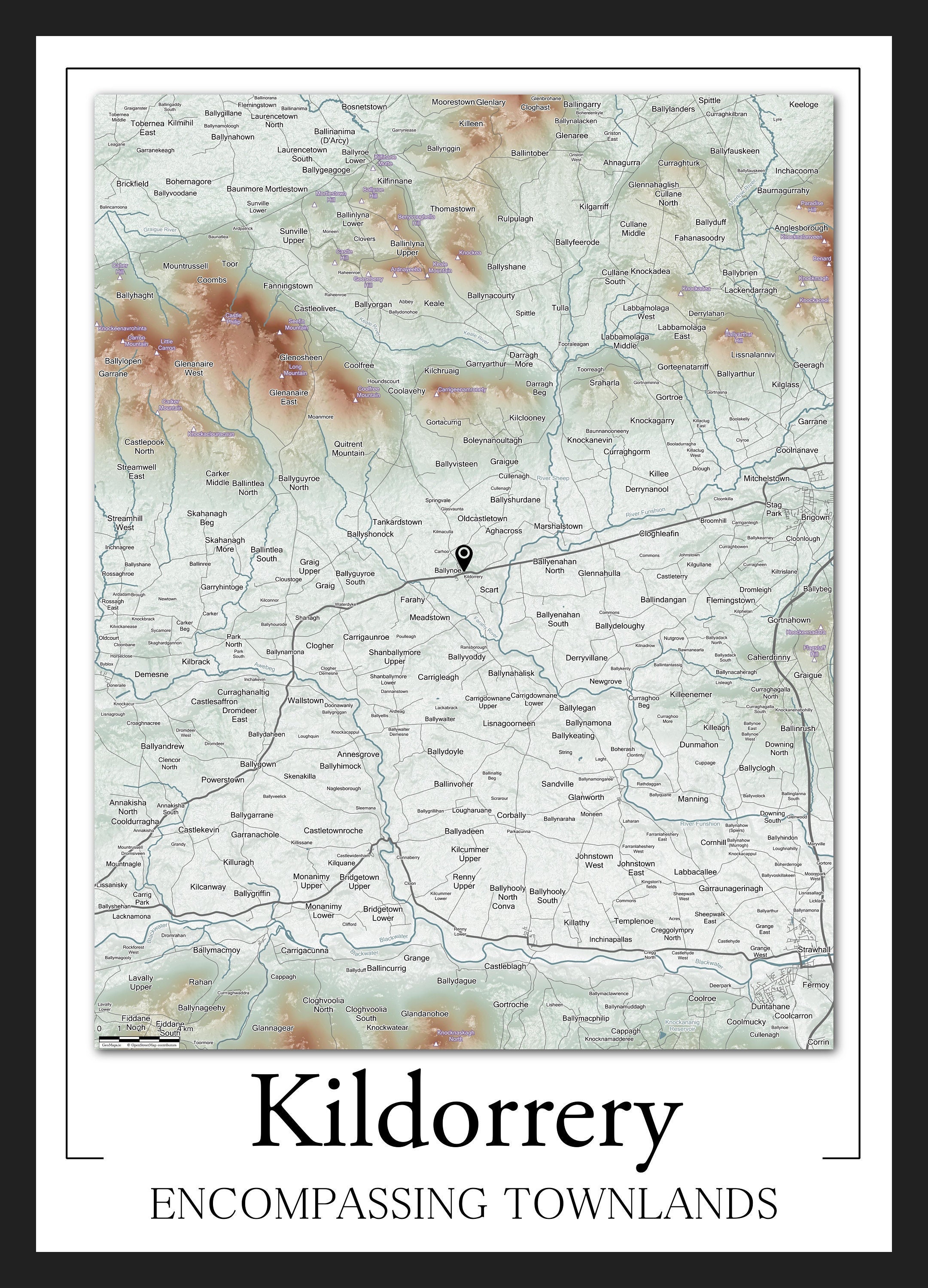 GeoMaps - Local Irish Townland Poster Maps