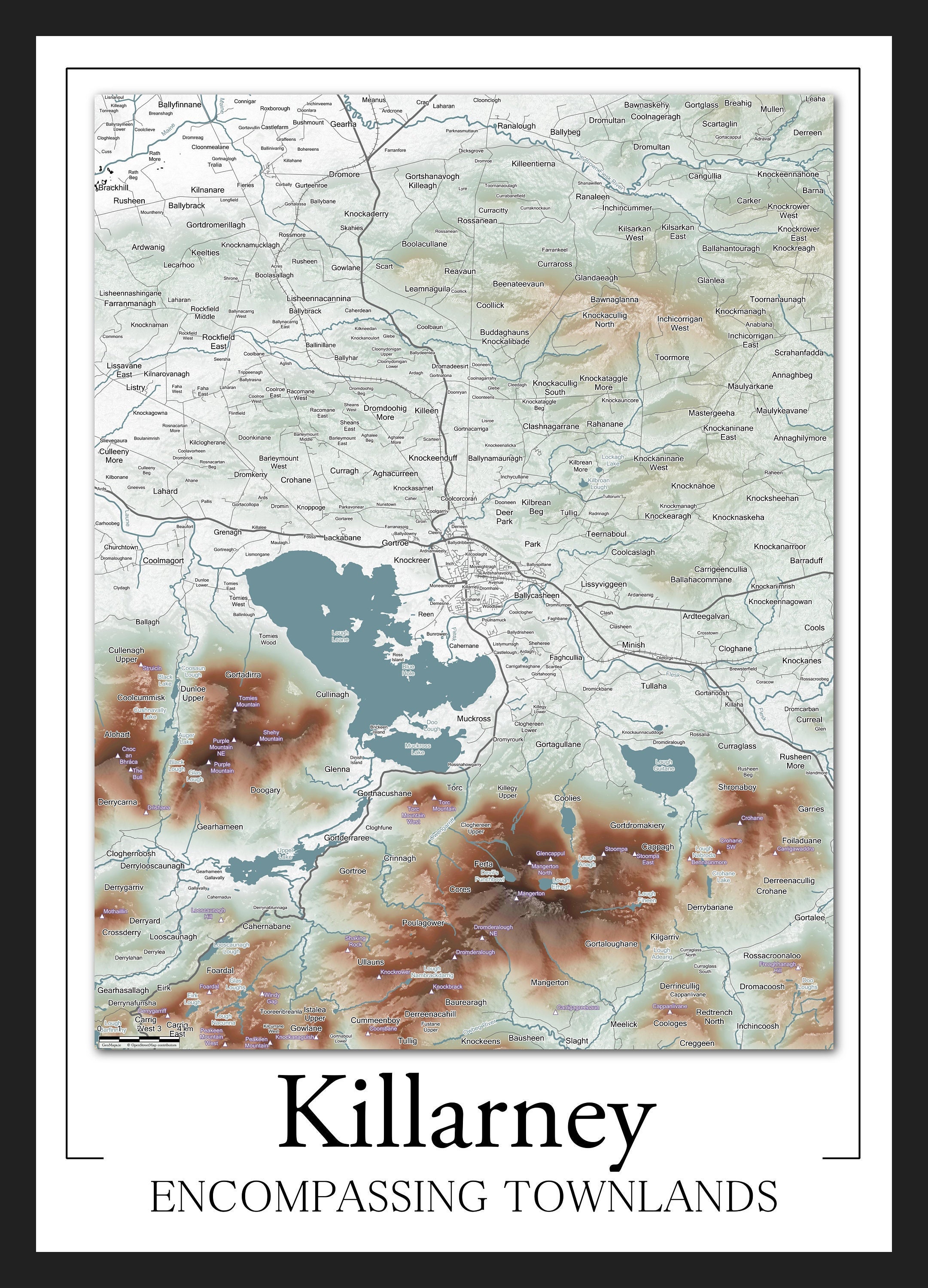 GeoMaps - Local Irish Townland Poster Maps