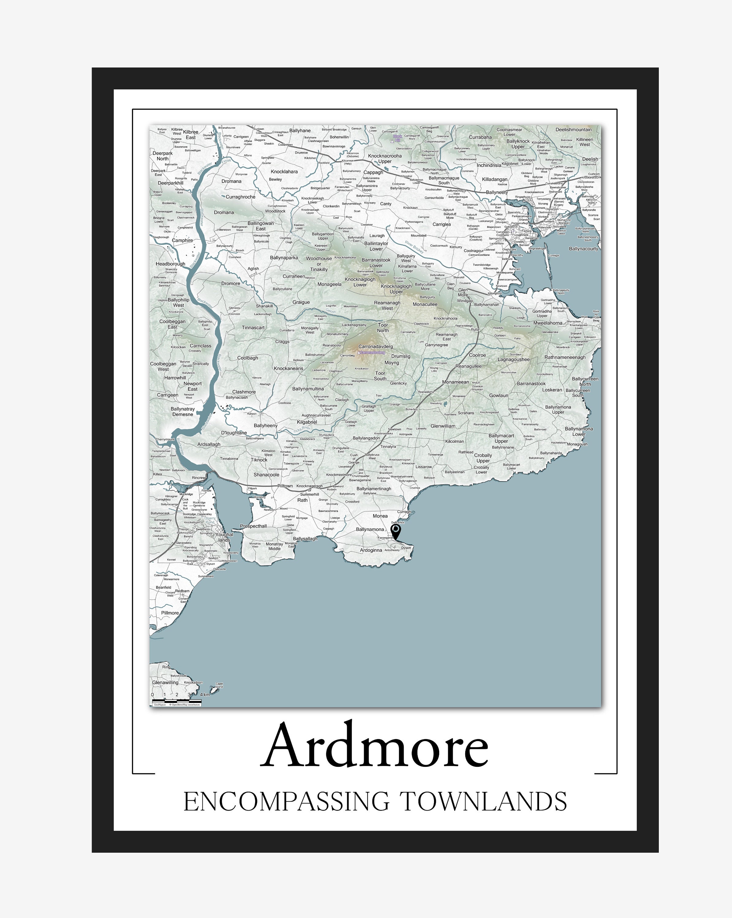 Lismore - Encompassing Townlands Map — GeoMaps