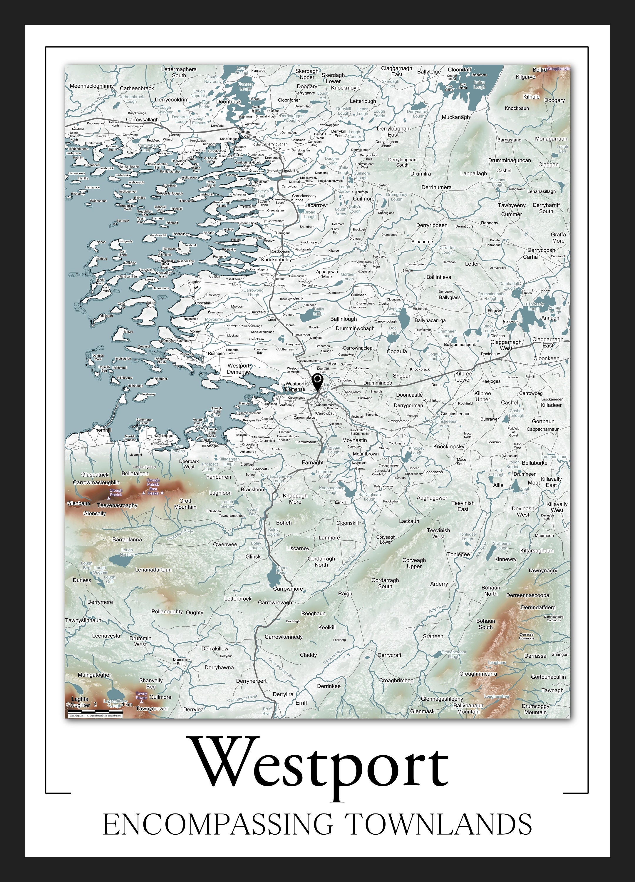 GeoMaps - Local Irish Townland Poster Maps