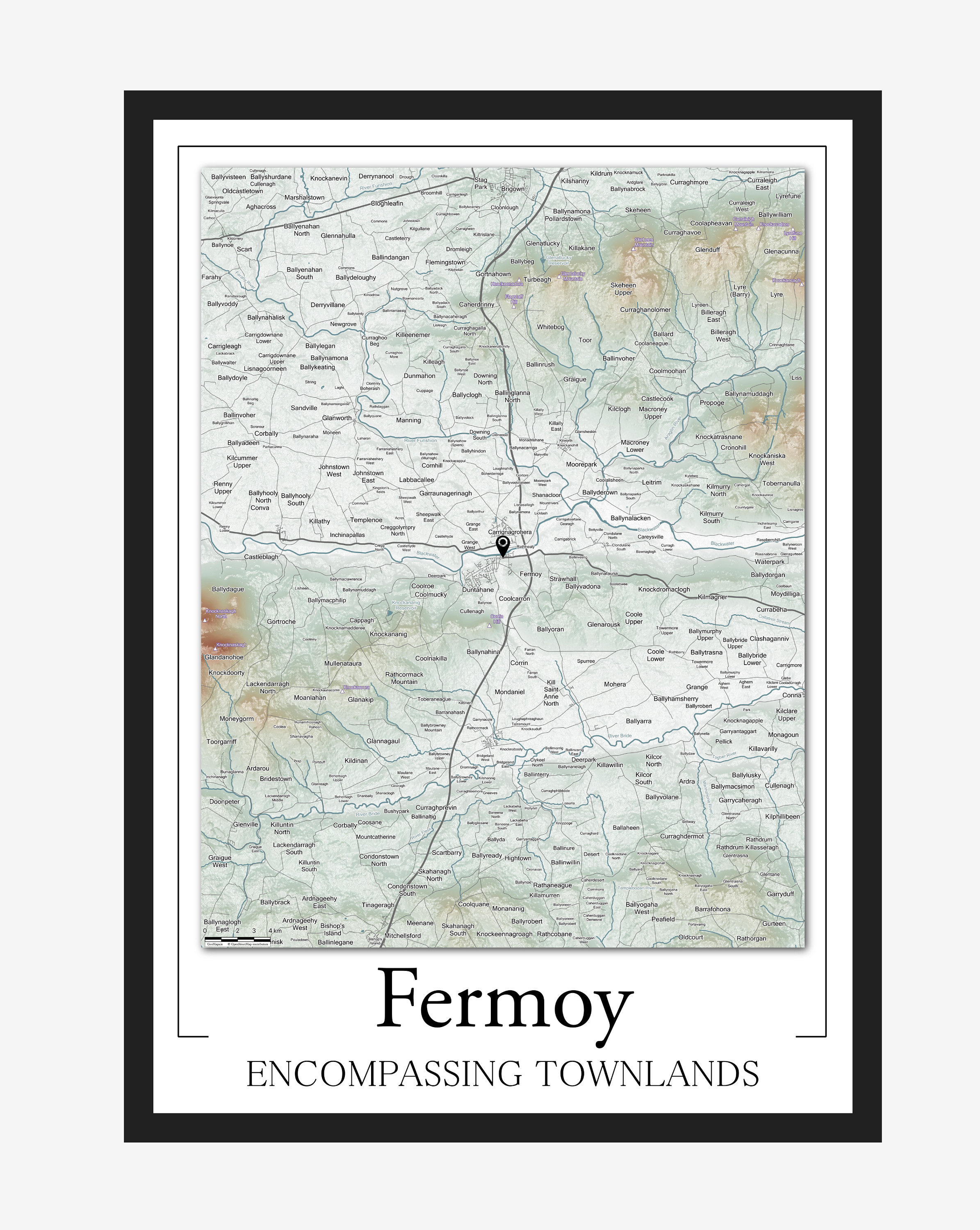 Fermoy - Encompassing Townlands Map — GeoMaps