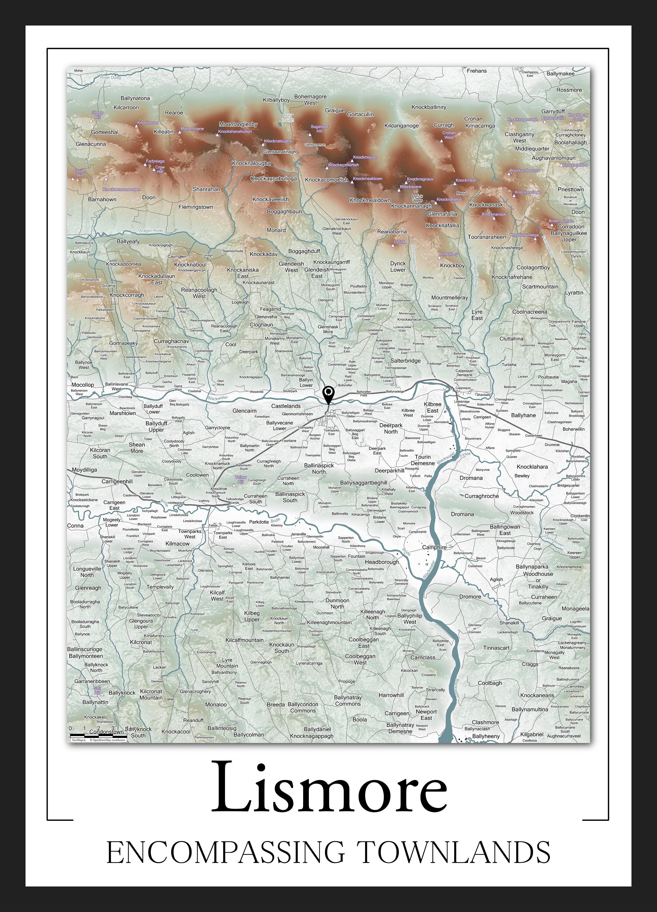 GeoMaps - Local Irish Townland Poster Maps