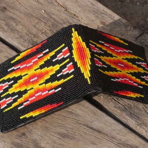 Buybeaded Handmade Native American Style Beaded Genuine Leather Wallet ...