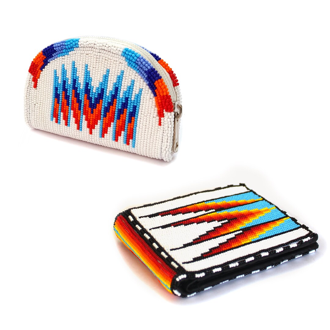 Buybeaded Handmade Native American Style Beaded Genuine Leather Wallet ...