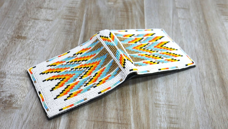 Buybeaded Handmade Native American Style Beaded Genuine Leather Wallet ...